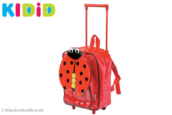 Kidid Kindertrolley lieveheersbeestje | Kinderkoffer.nl