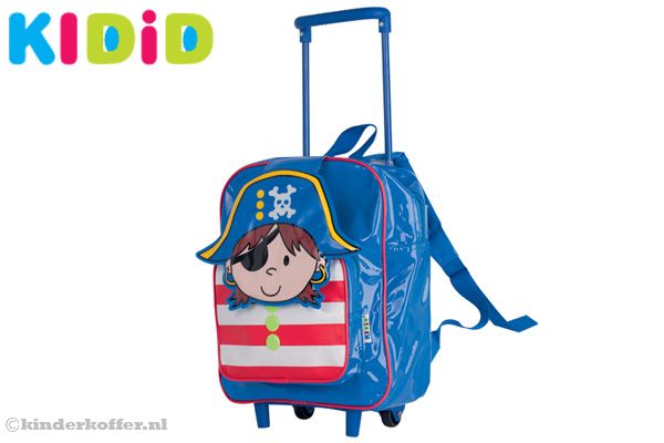 Kidid Kindertrolley piraat | Kinderkoffer.nl